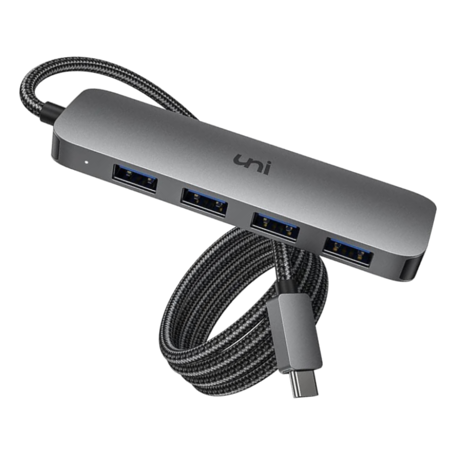 USB-C Hub with 4 USB Ports and 120cm Cable | Racecourse Data Technologies